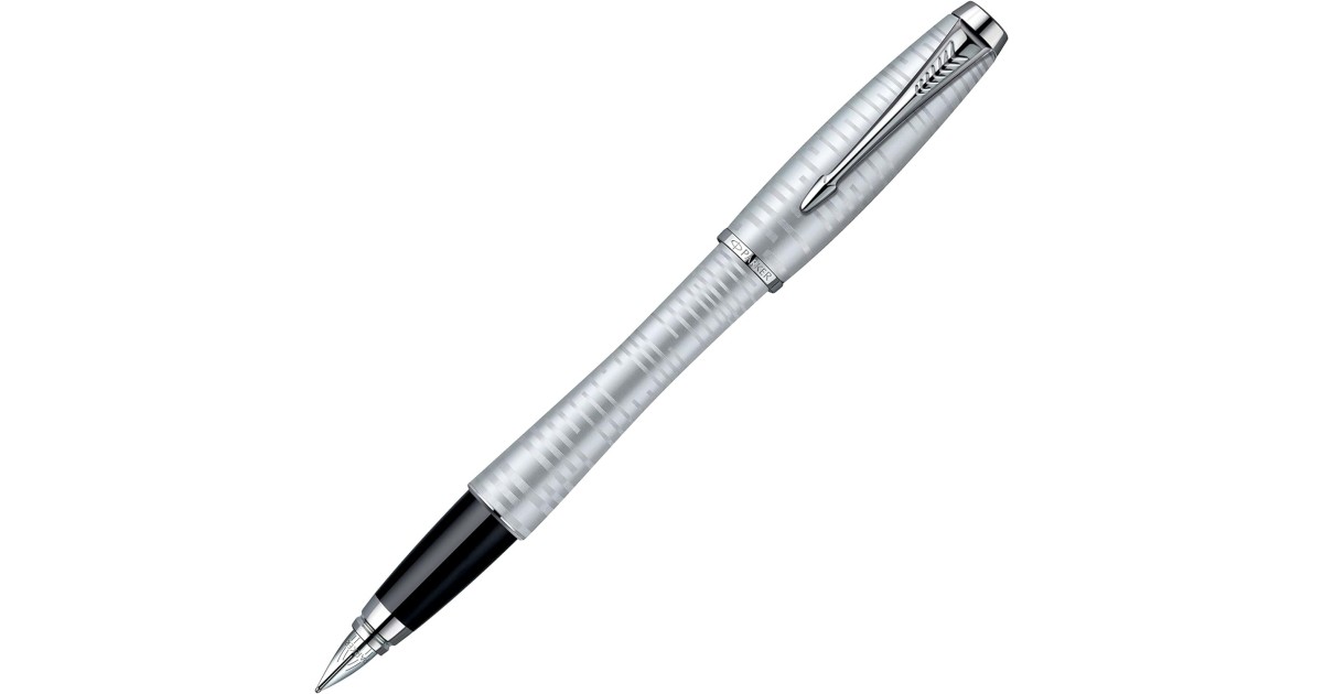 Parker Fountain Pen Urban Premium Fine Point Silver Blue Pearl 1906873 ...
