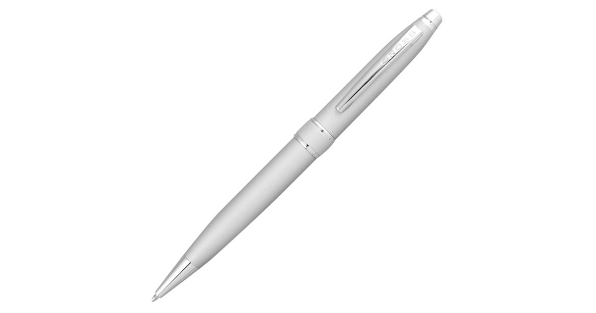 Cross Ballpoint Pen Stratford Satin Chrome AT0172-2 | Sakurawatches.com