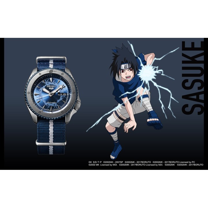 Seiko 5 Sports NARUTO & BORUTO Collaboration Sasuke Limited Model ...